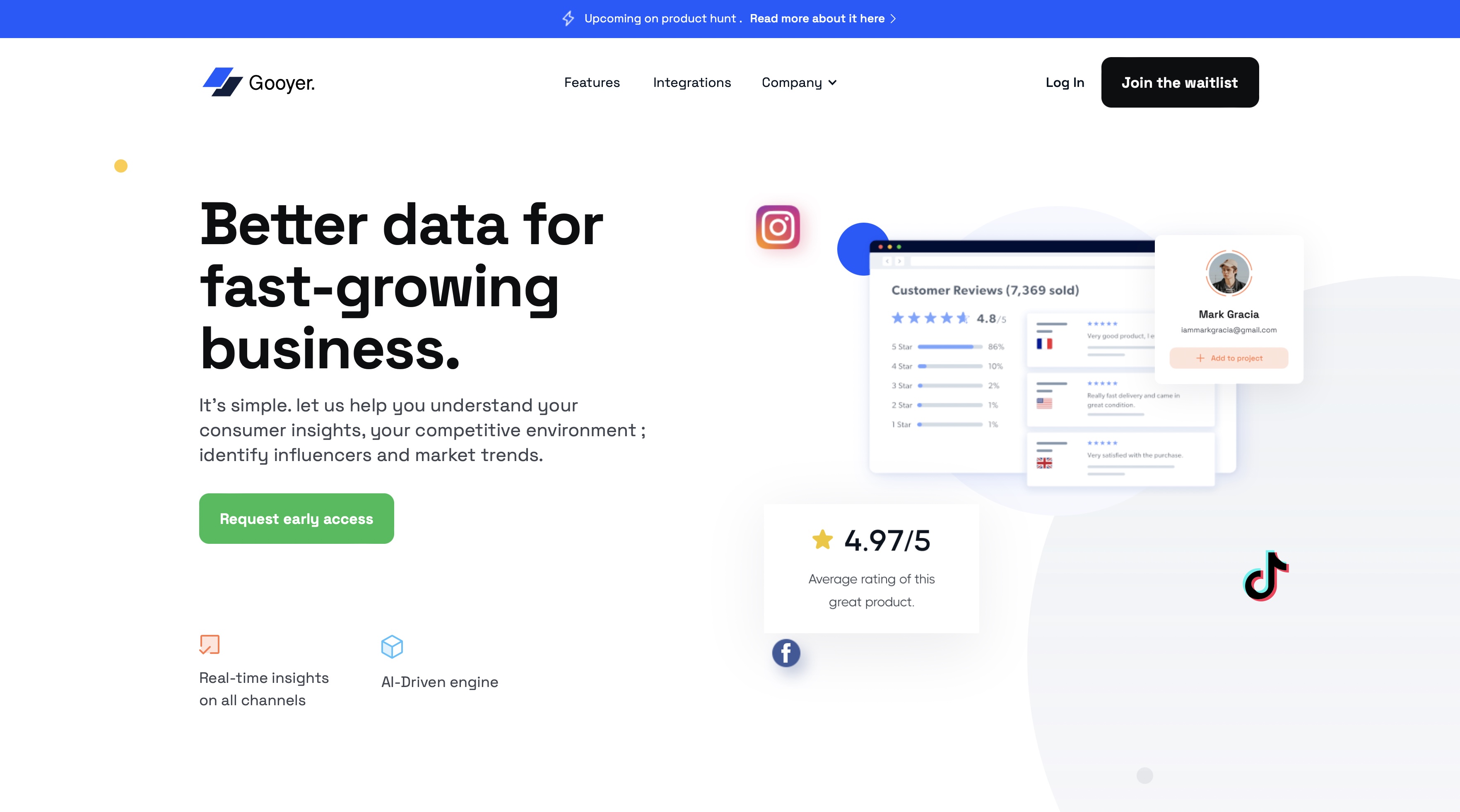 Gooyer | Brand monitoring & market intelligence engine